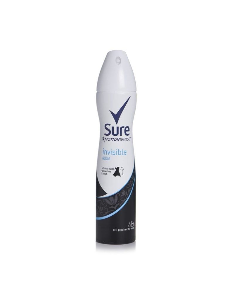 Sure MotionSense Deodorant Body Spray 250ml - Invisible Acqua - Cape ...