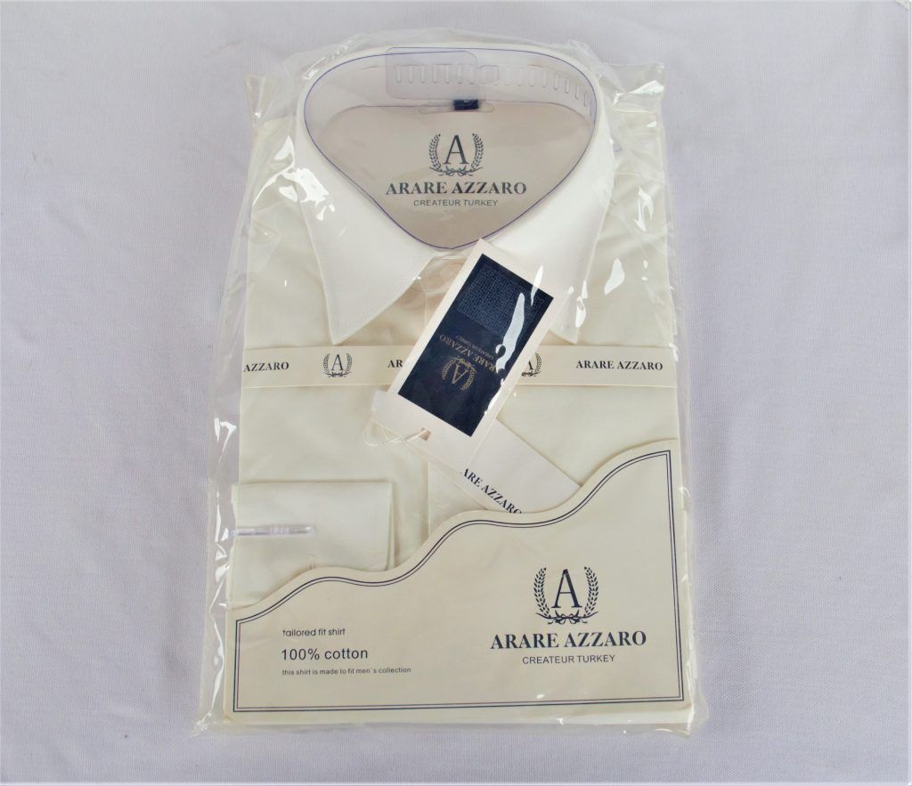 Arare Azzaro Off - White Longed Sleeve Sleeved Shirt (Slim fit) - Large ...